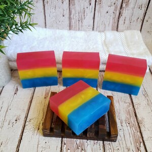 Pansexual Pride Soap, Glycerin Soap Bar, Pansexual Flag, LGBTQ+ Pride ...