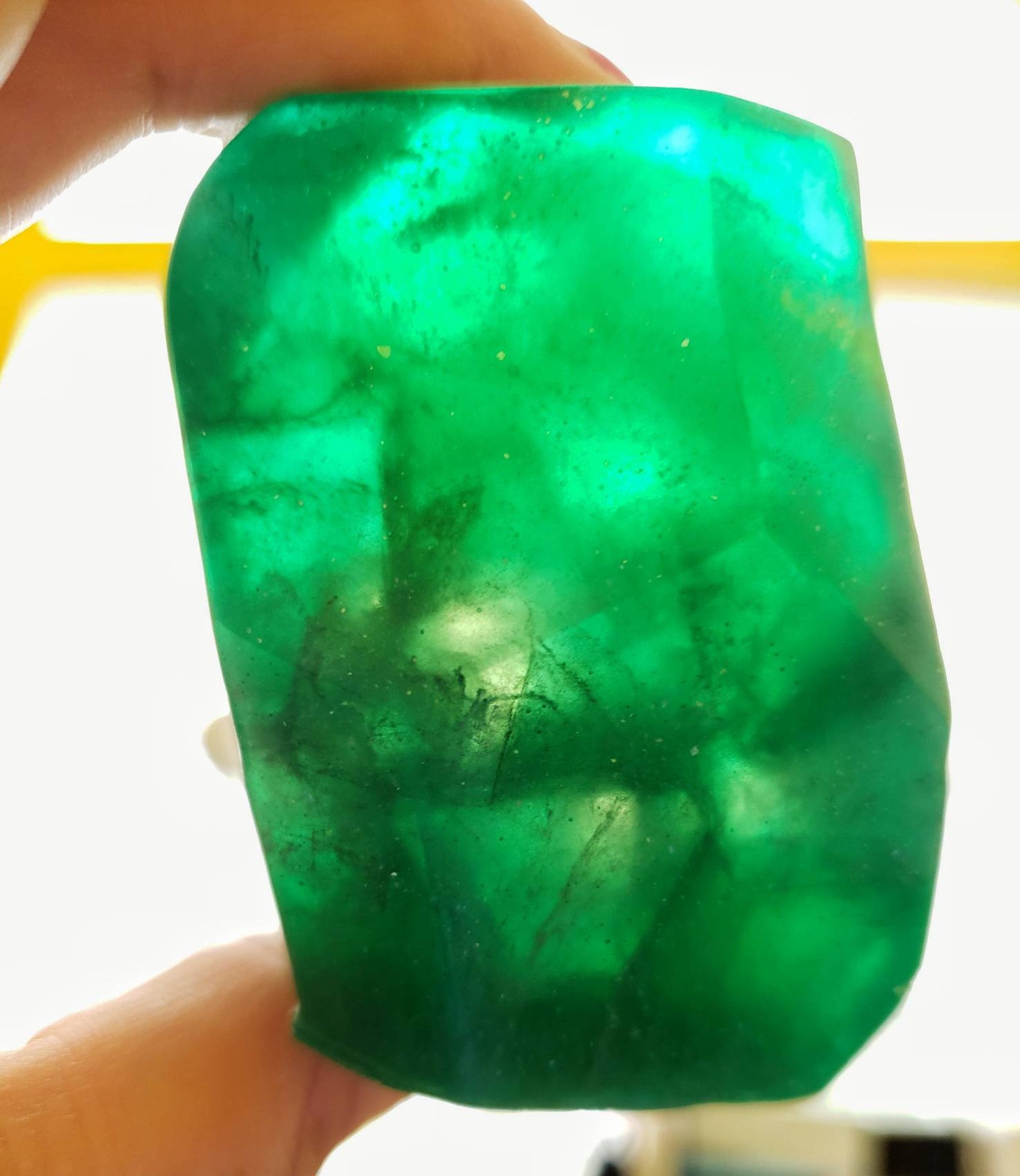 Emerald Soap Gemstone Soap Crystal Soap Handmade Glycerin | Etsy