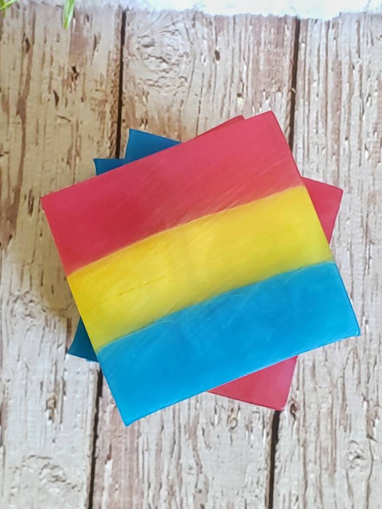 Pansexual Pride Soap, Glycerin Soap Bar, Pansexual Flag, LGBTQ+ Pride ...