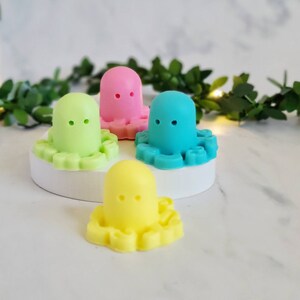 Octopus Soap, Set of 4 Soaps, Animal Shaped Soap, Birthday Party Favors ...