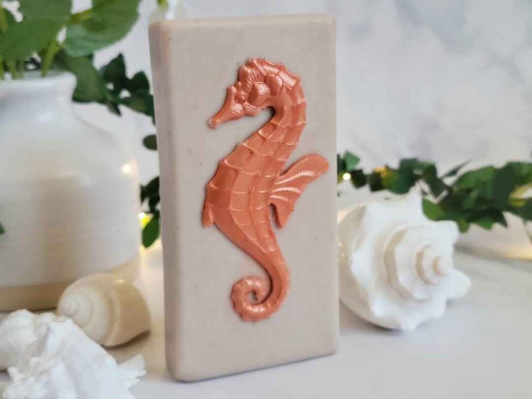 Ocean Soap, Oatmeal Soap Bar, Sea Horse Decor, Beach Soap, Coastal ...