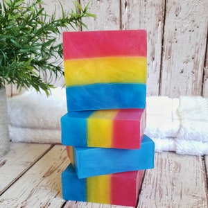 Pansexual Pride Soap, Glycerin Soap Bar, Pansexual Flag, LGBTQ+ Pride ...
