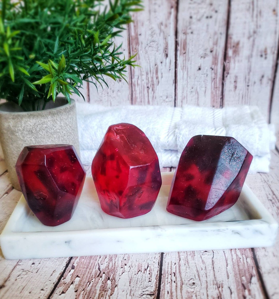 Ruby Soap, Gemstone Soap, Witchy Gifts for Best Friend, Crystal Soap ...