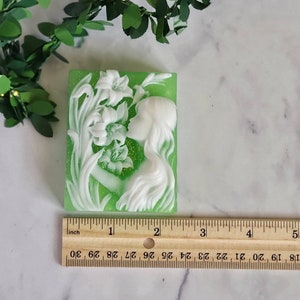 Flower Soap, Iris Soap, Lady With Flowers, Sea Salt and Orchid ...