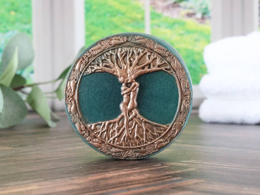 Celtic Soap, Tree of Life Decor, Lovers Embrace, Anniversary Gift for ...