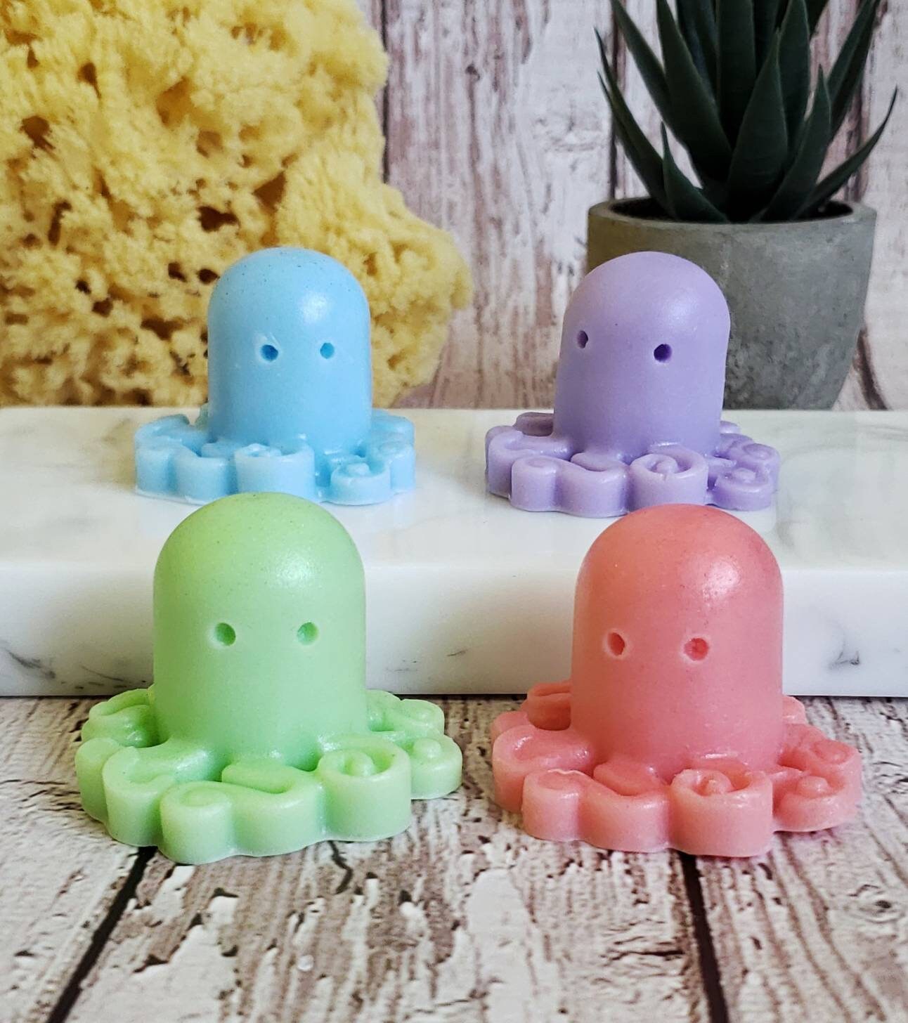 Octopus Soap Set of 4 Soaps Animal Shaped Soap For Kids | Etsy