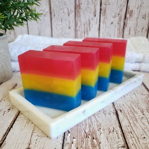 Pansexual Pride Soap, Glycerin Soap Bar, Pansexual Flag, LGBTQ+ Pride ...