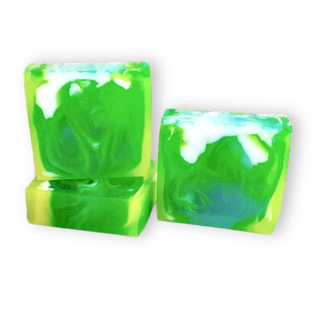 Coconut Water and Pineapple Soap, Handmade Soap, Glycerin Soap, Neon ...