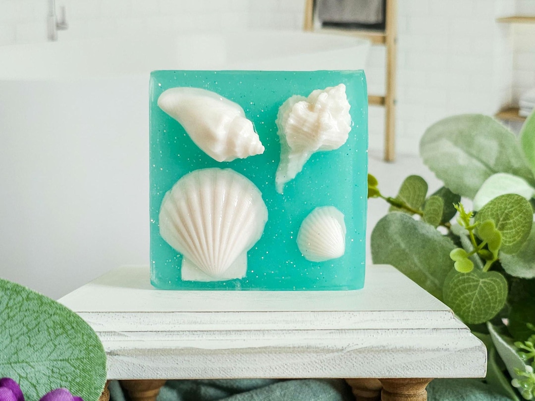 Ocean Soap, Beach Themed Soap, Seashell Soap, Nautical Bathroom Decor ...