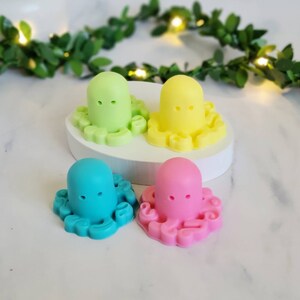 Octopus Soap, Set of 4 Soaps, Animal Shaped Soap, Birthday Party Favors ...