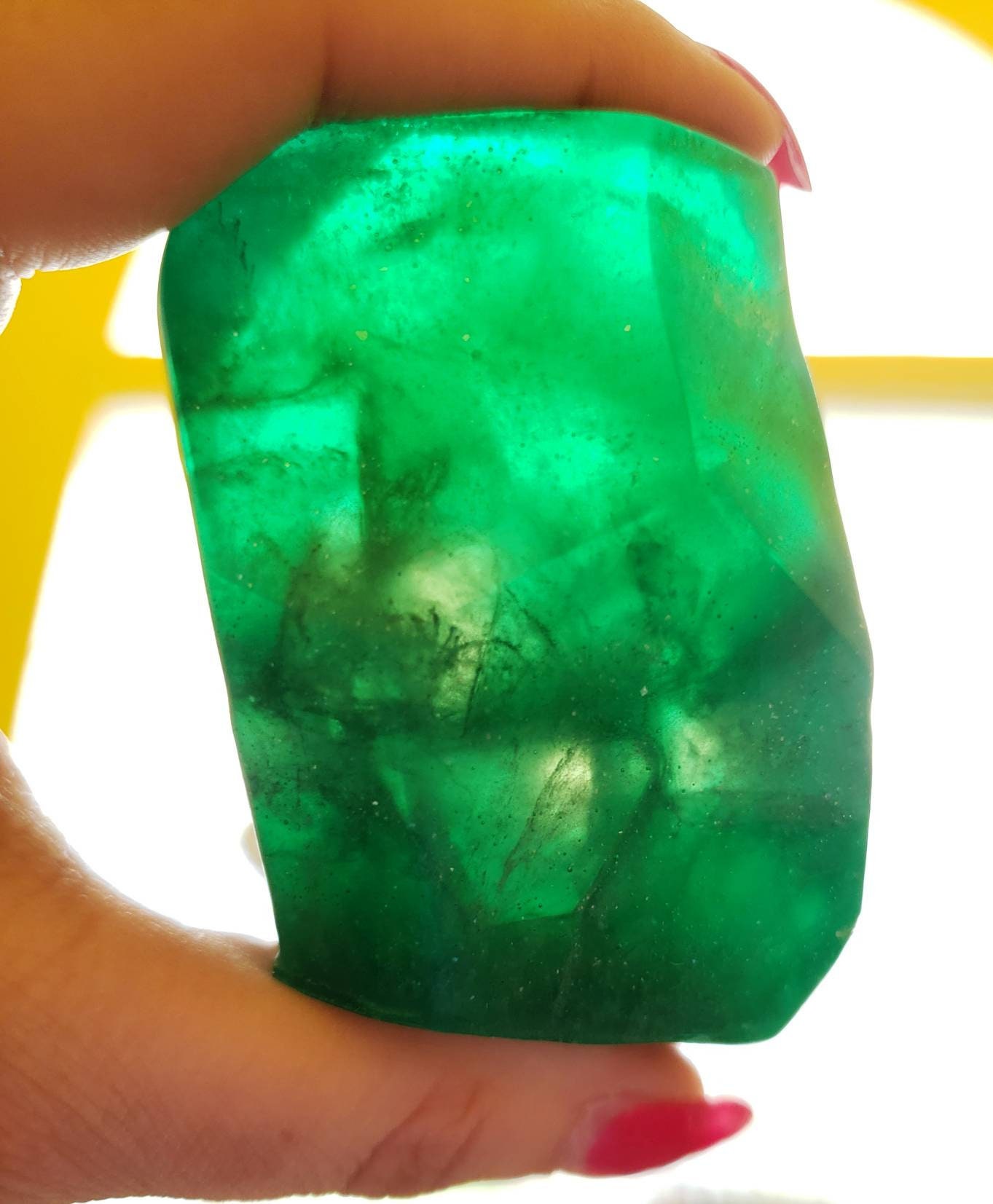 Emerald Soap, Gemstone Soap, Crystal Soap, Handmade Glycerin Soap ...