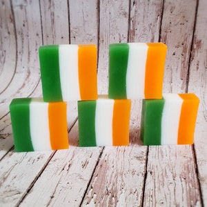 Irish Flag Soap, Irish Pride Gift, St Patrick's Day Soap, Glycerin Soap ...