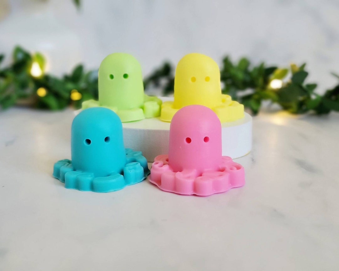 Octopus Soap, Set of 4 Soaps, Animal Shaped Soap, Birthday Party Favors ...