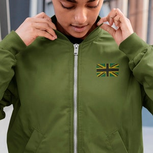 Lightweight British Jamaican Bomber Jacket - Skinhead Reggae Flight ...