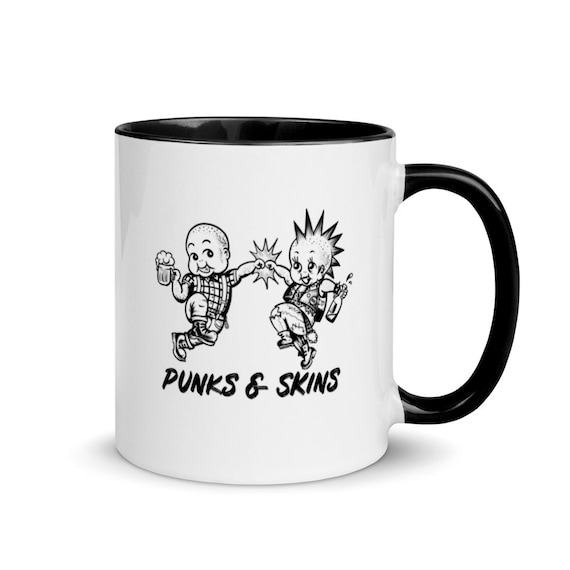 Punks and Skins United Mug with Color Inside MissTake Tattoo | Etsy