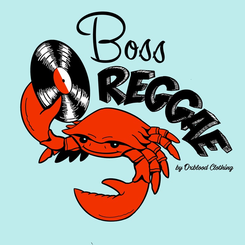 Boss Reggae T-shirt - Crab Records Shirt or Trojan Records Tee - Etsy