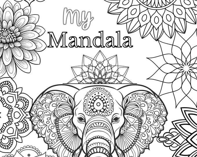 Elle the Elephant Coloring Page for Kids and Adults Who Experience ADHD ...