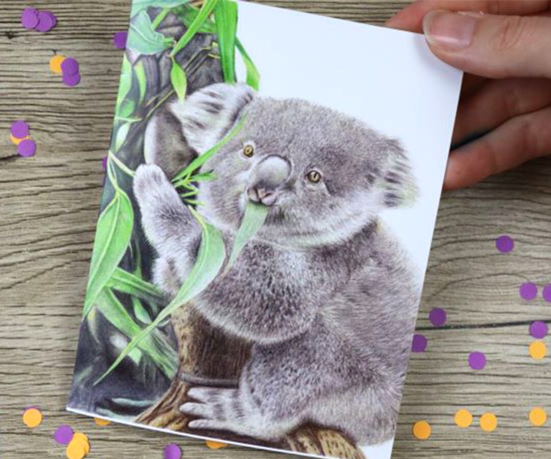 Koala / Australian Animal / Greeting Card / Blank Inside / Birthday ...