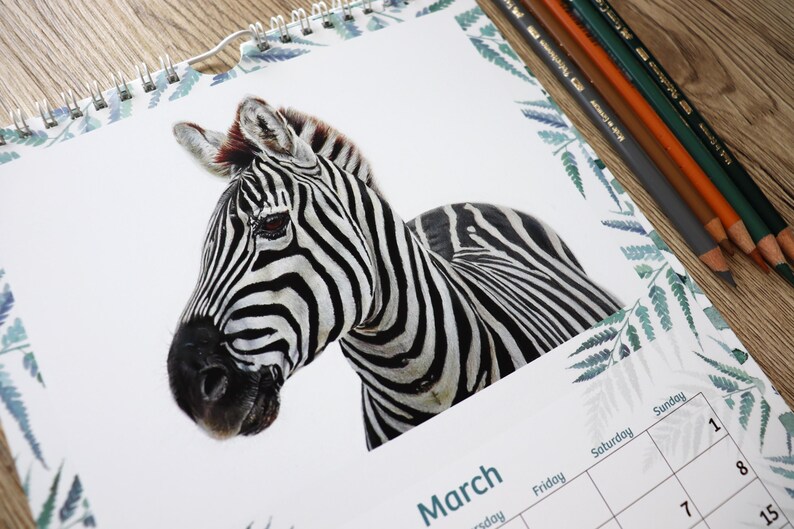 2026 Wildlife Art Calendar: Lisa Galley Colour Pencil Drawings - Etsy ...