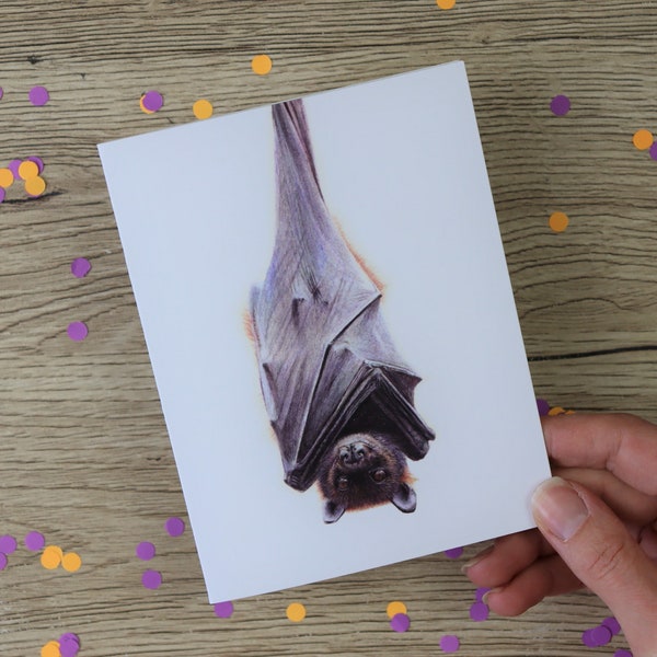 Bat Card - Etsy