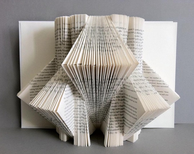 Folded Book Art / 3D Book Sculpture / Book Origami / Book Page - Etsy
