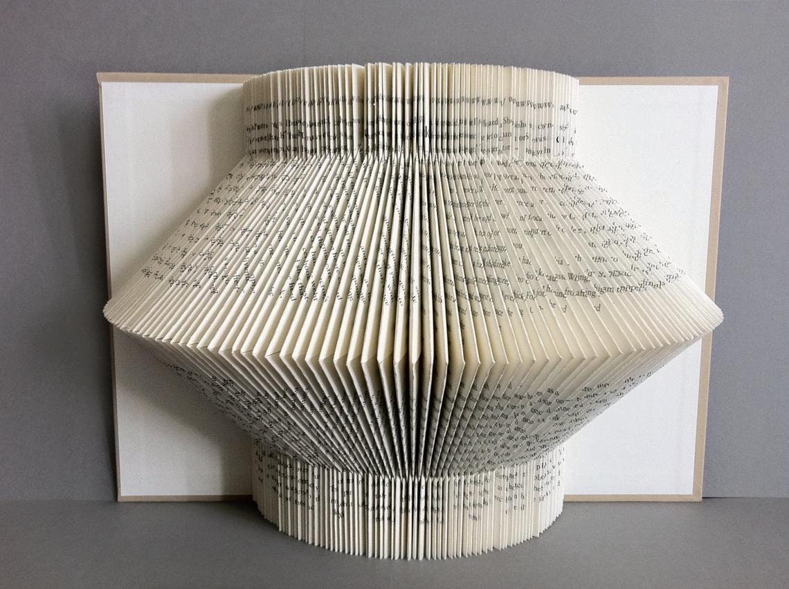 Folded Book Art / 3D Book Sculpture / Book Origami / Book Page - Etsy