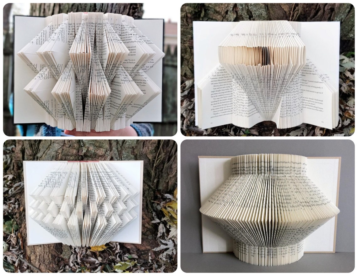 Folded Book Art / 3D Book Sculpture / Book Origami / Book Page | Etsy