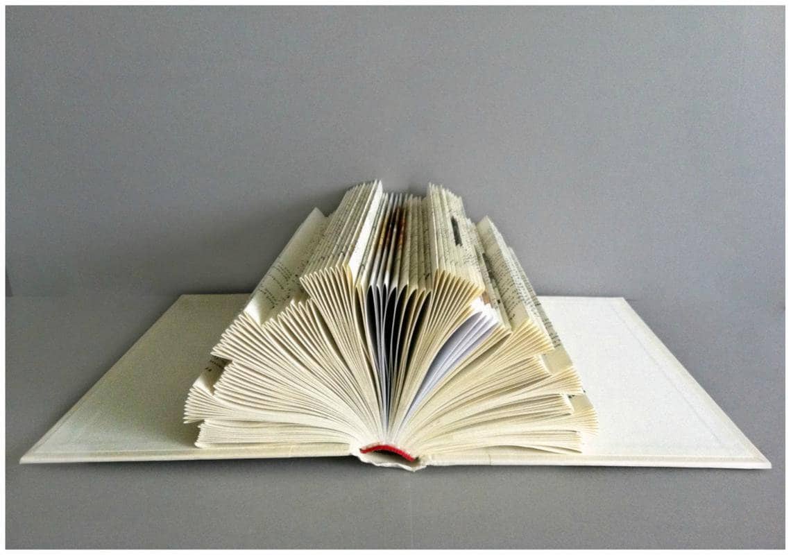 Folded Book Art / 3D Book Sculpture / Book Origami / Book Page - Etsy