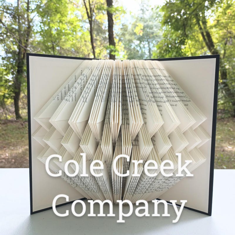 Recycled Book Art - Etsy