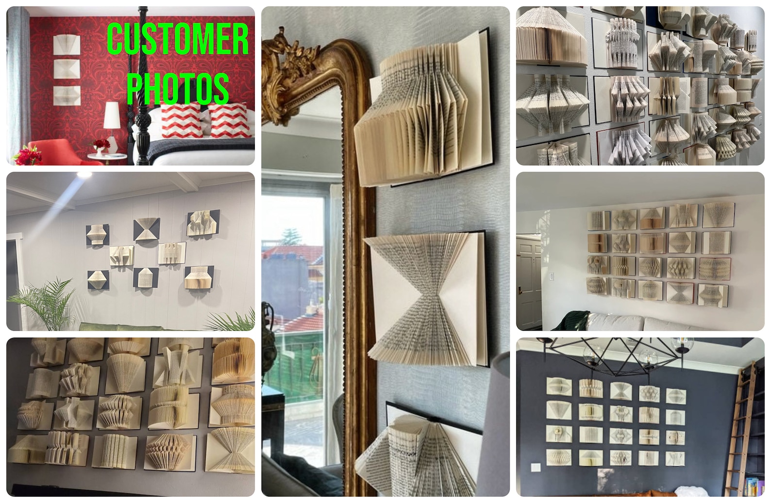 Folded Book Art / 3D Book Sculpture / Book Origami / Book Page - Etsy