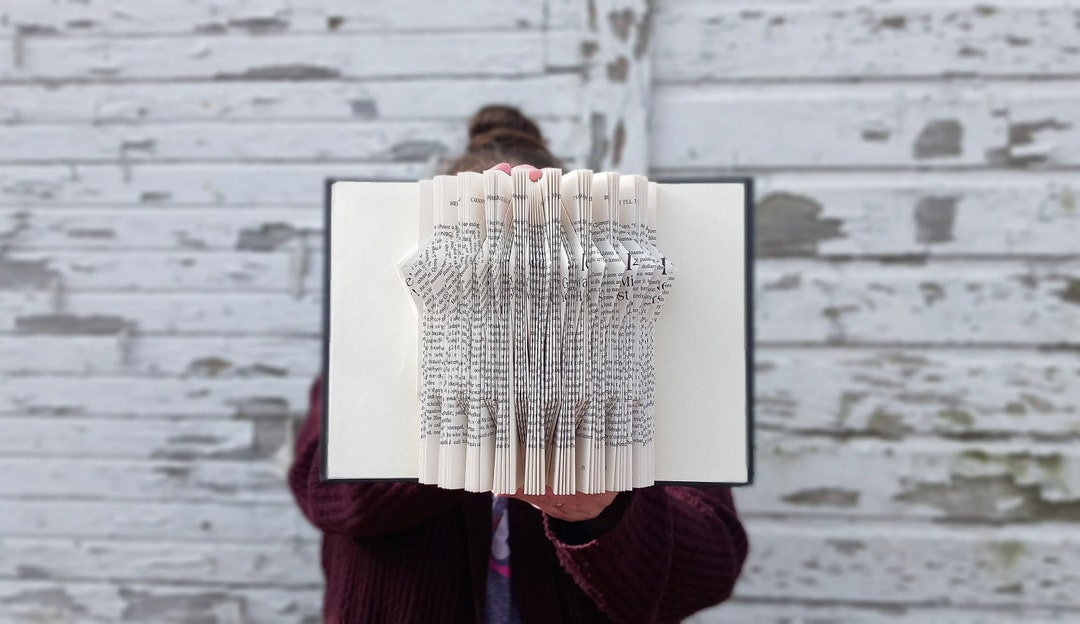 Folded Book Art / 3D Book Sculpture / Book Origami / Book Page Art ...