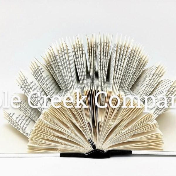 Folded Book Sculpture - Etsy