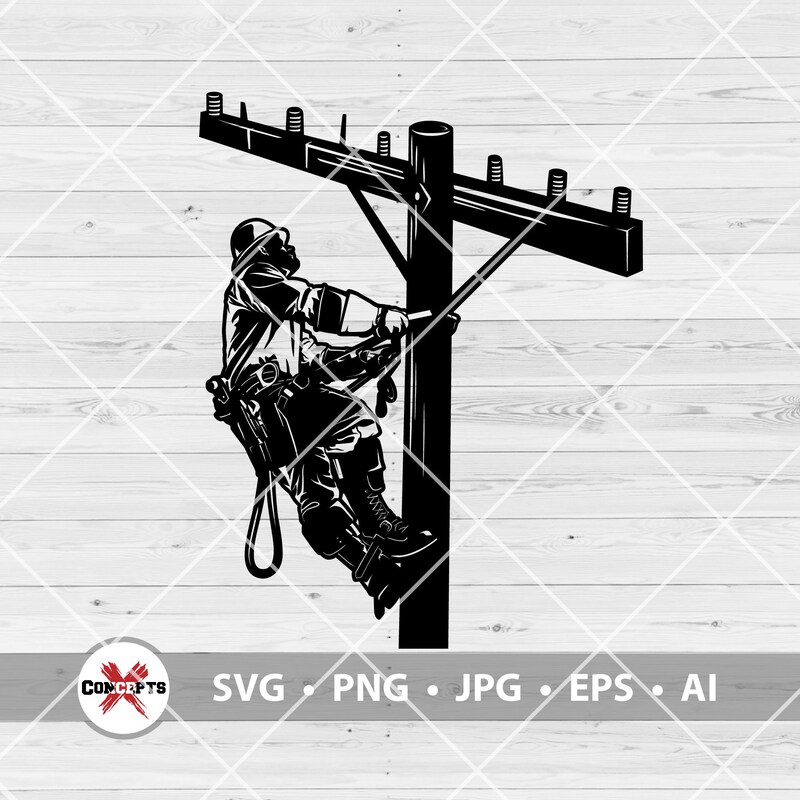 Lineman Svg - Etsy
