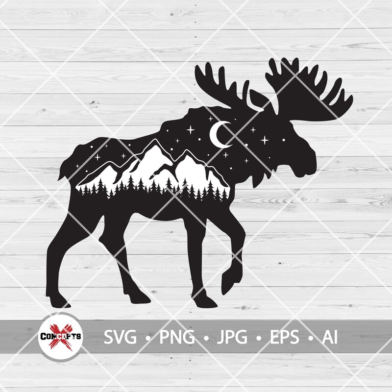 Moose Svg - Etsy