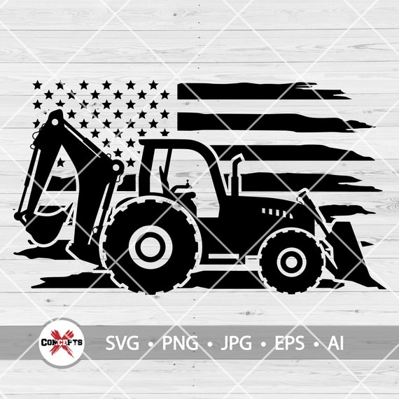 US Backhoe SVG File Backhoe Loader Svg Construction SVG - Etsy Australia