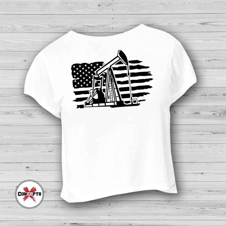 American Oil Rig Svg US Flag Svg Oil Drilling Svg Oil - Etsy