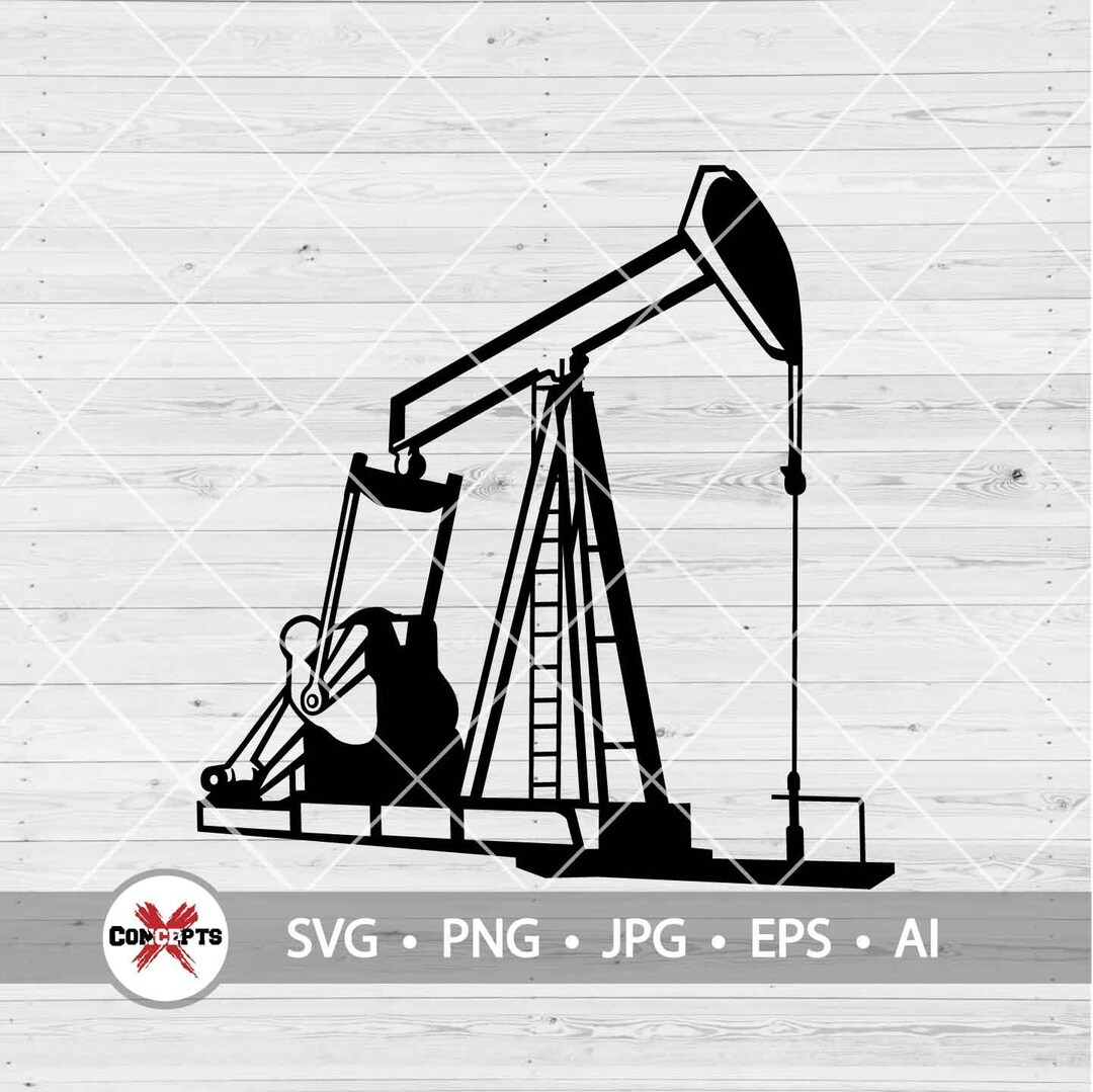 Oil Rig Svg, Oil Drilling Svg, Oil Derrick Svg, Oil Field Svg, Oil Pump ...