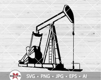Offshore Svg Oil Rig Svg Oil Derrick Svg Oil Field Svg Oil - Etsy