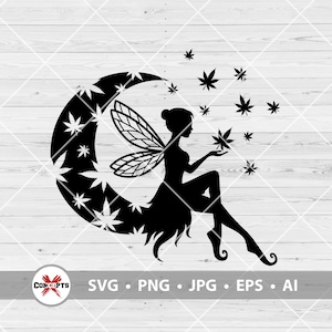 Weed Fairy Svg, Cannabis Fairy Svg, Fairy Svg, Marijuana Fairy Svg ...