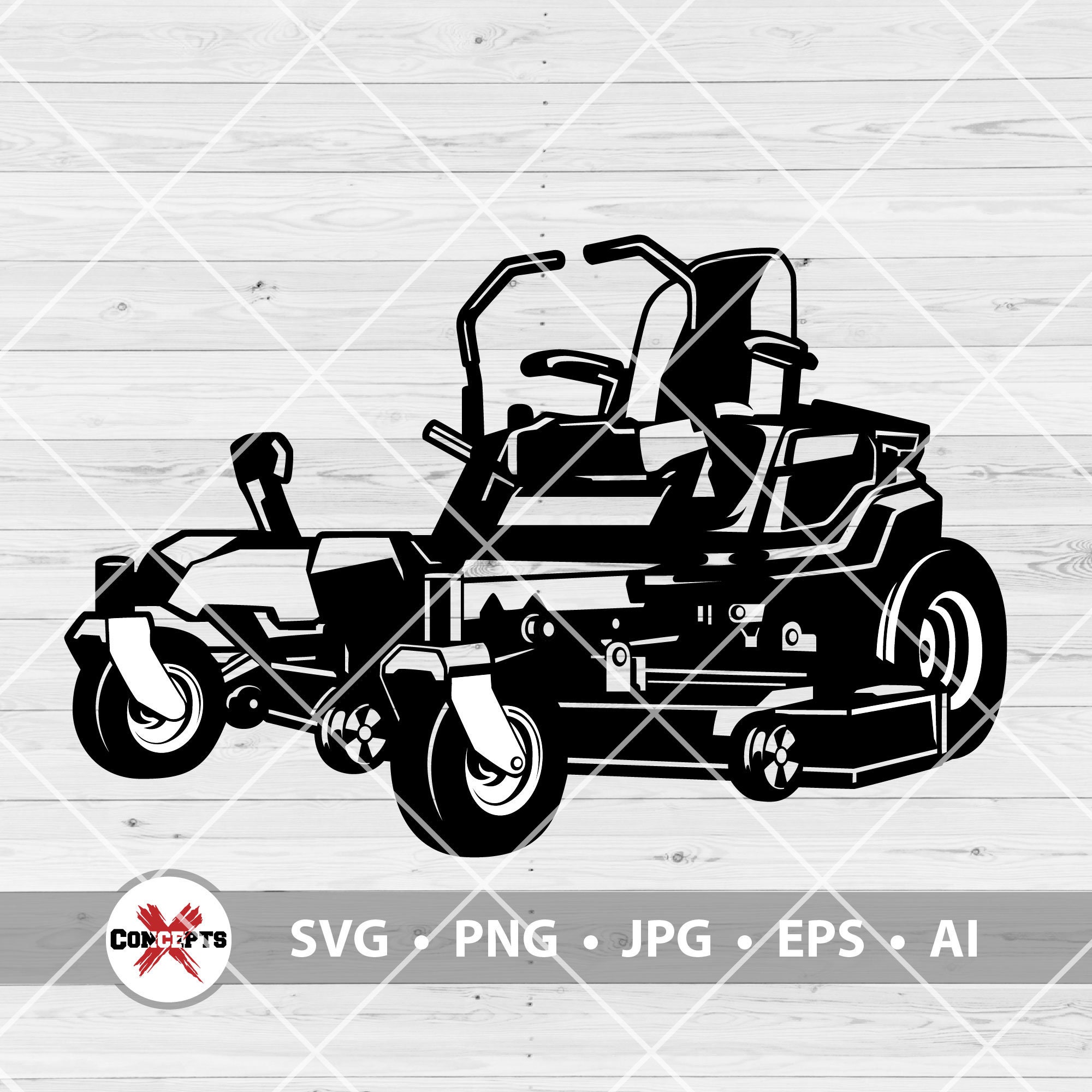 Zero Turn Mower Clip Art