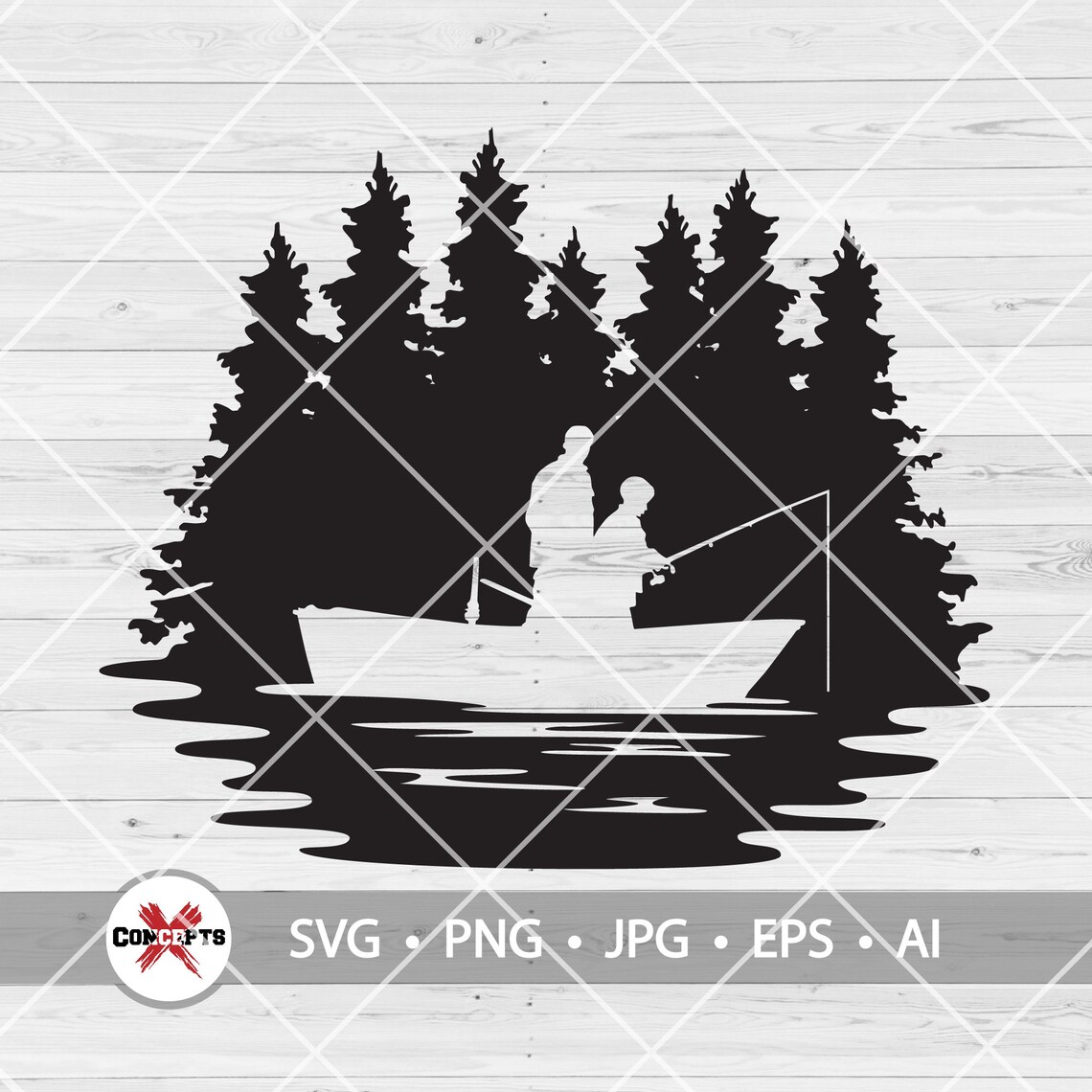 Lake Fishing Svg River Fishing Svg Fishing Clipart Bass - Etsy