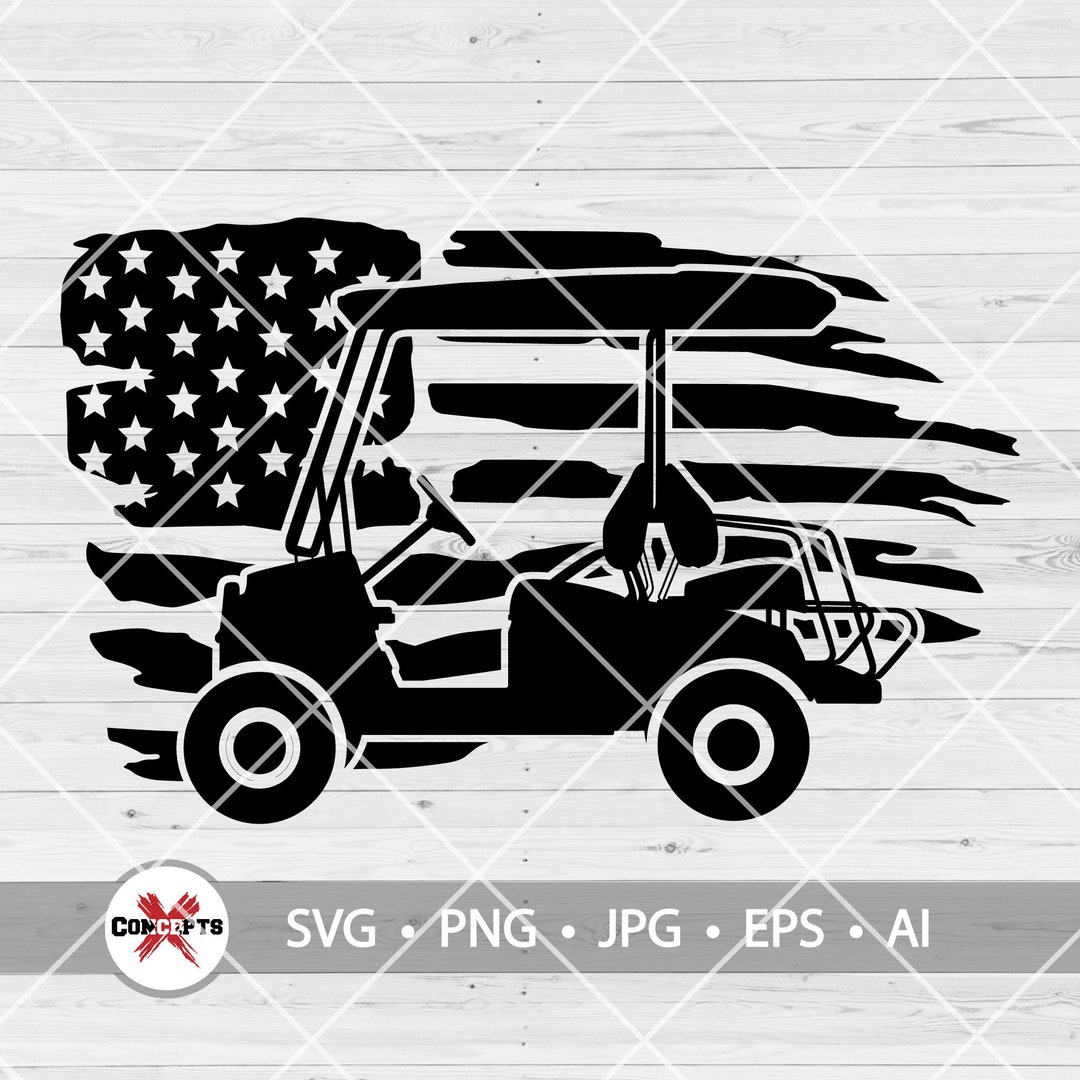 US Golf Cart Svg, Golfing Svg, Golf Svg, Golf Cart Files for Cricut ...