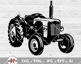 Tractor Svg Vintage Clipart - Etsy