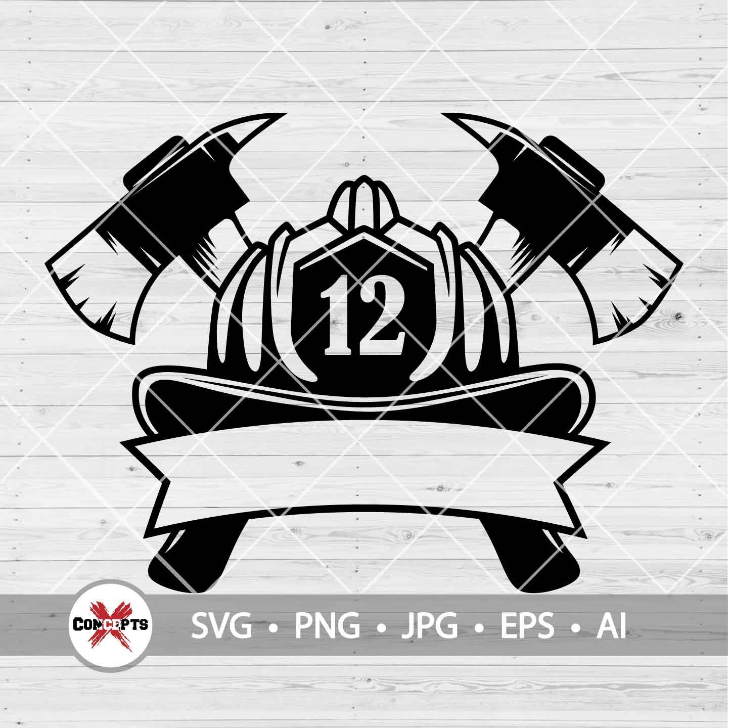 Firefighter Tools Svg Fireman Svg Firefighter With Text Svg - Etsy Canada