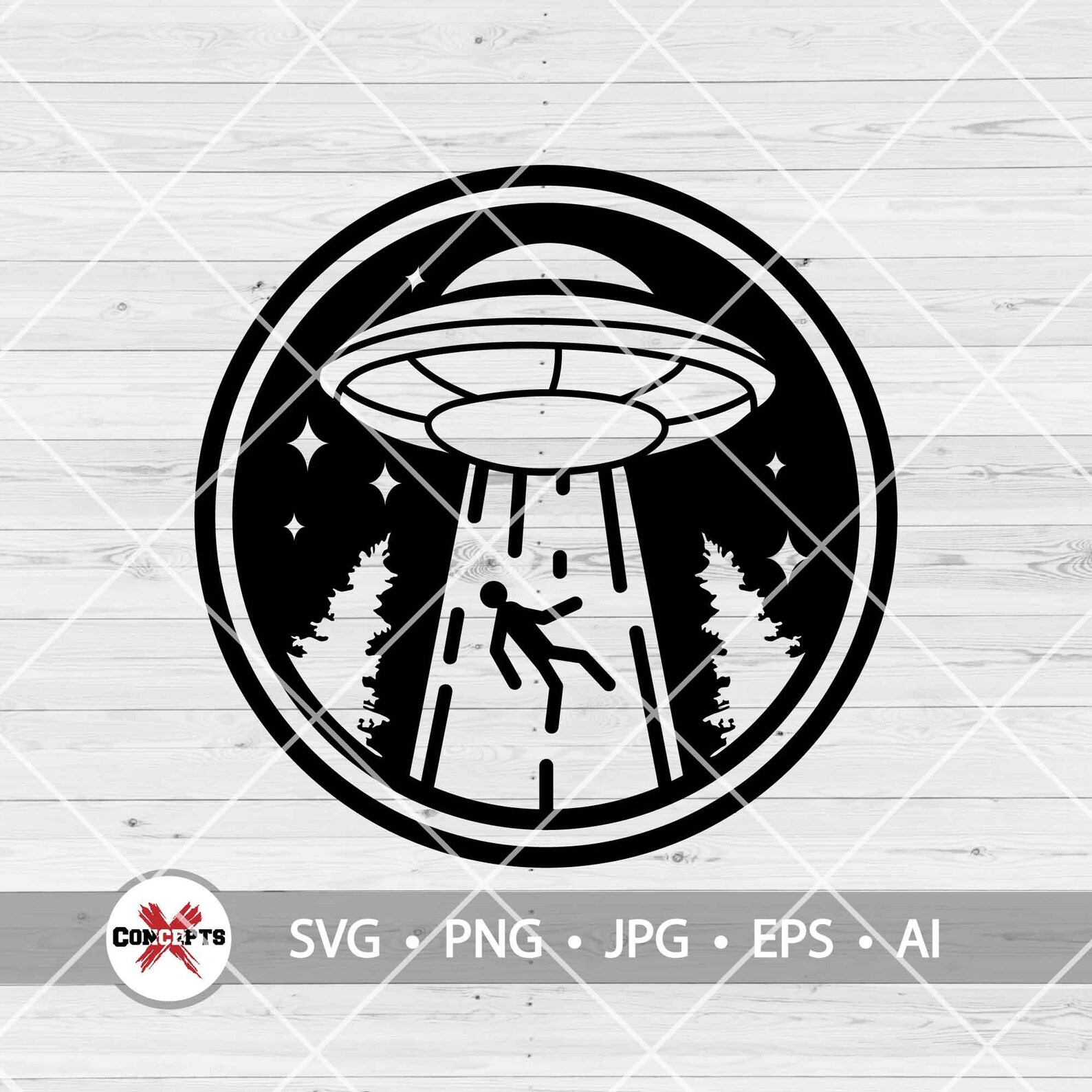 Alien Abduction Svg Alien Svg UFO Svg Alien Shirt Mountain - Etsy