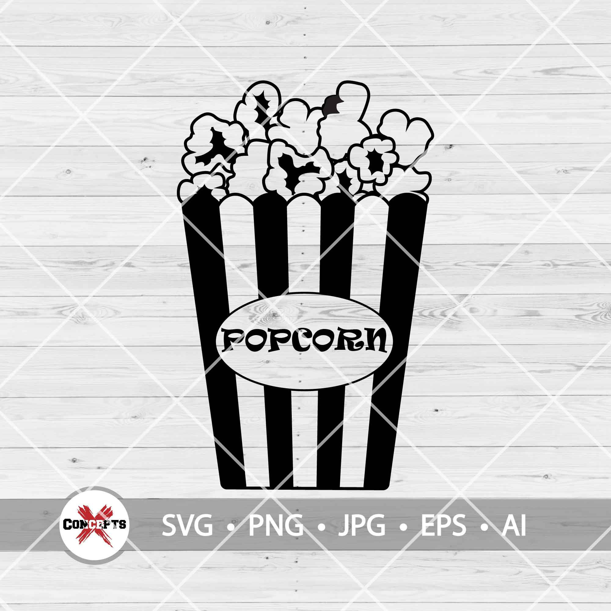 Popcorn Svg Popcorn Box Svg Popcorn Monogram Svg Popcorn - Etsy UK