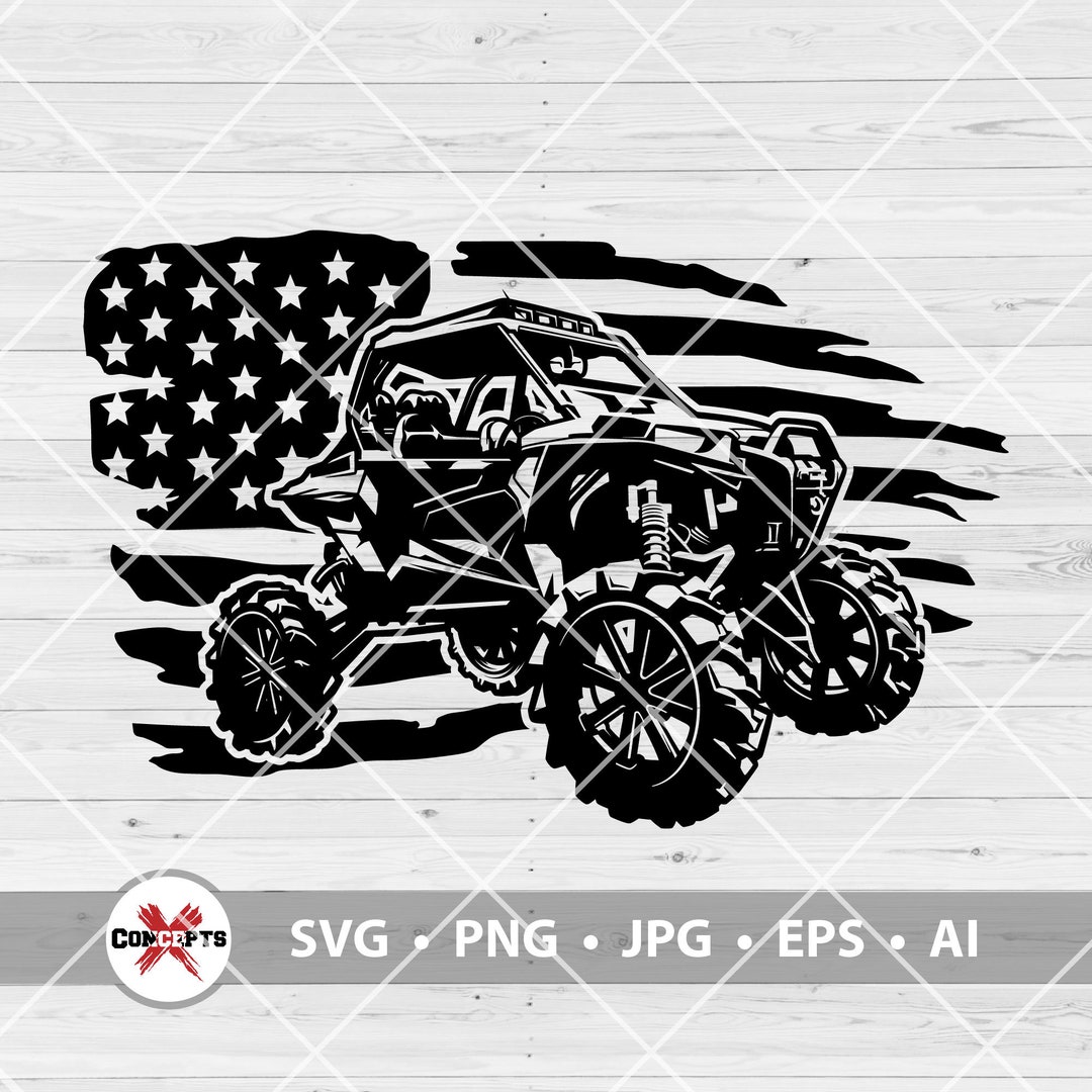 US ATV Svg File, Atv Offroad Svg, Atv Illustration, Atv Shirt, Dirt ...
