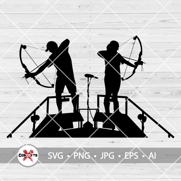 Bowfishing Clipart - Etsy
