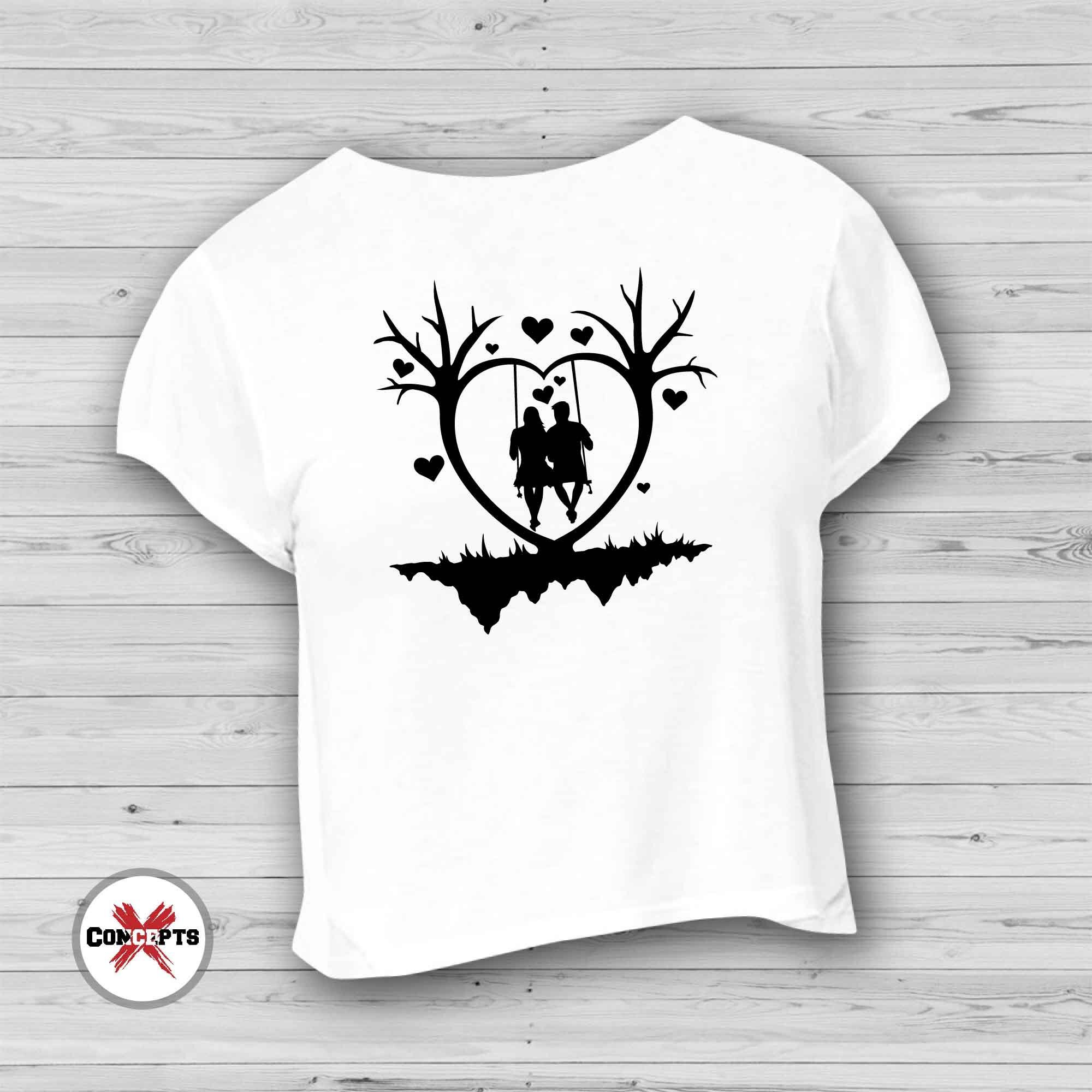 Couple Tree Swing SVG Tree of Love Svg Fall in Love Svg - Etsy Australia