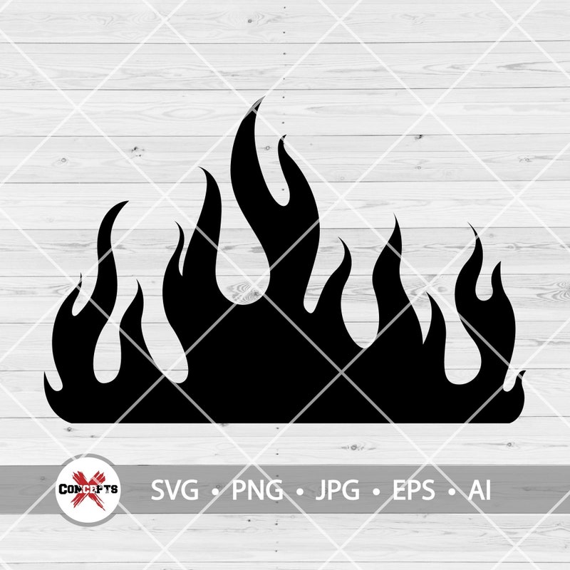 Flame Svg - Etsy